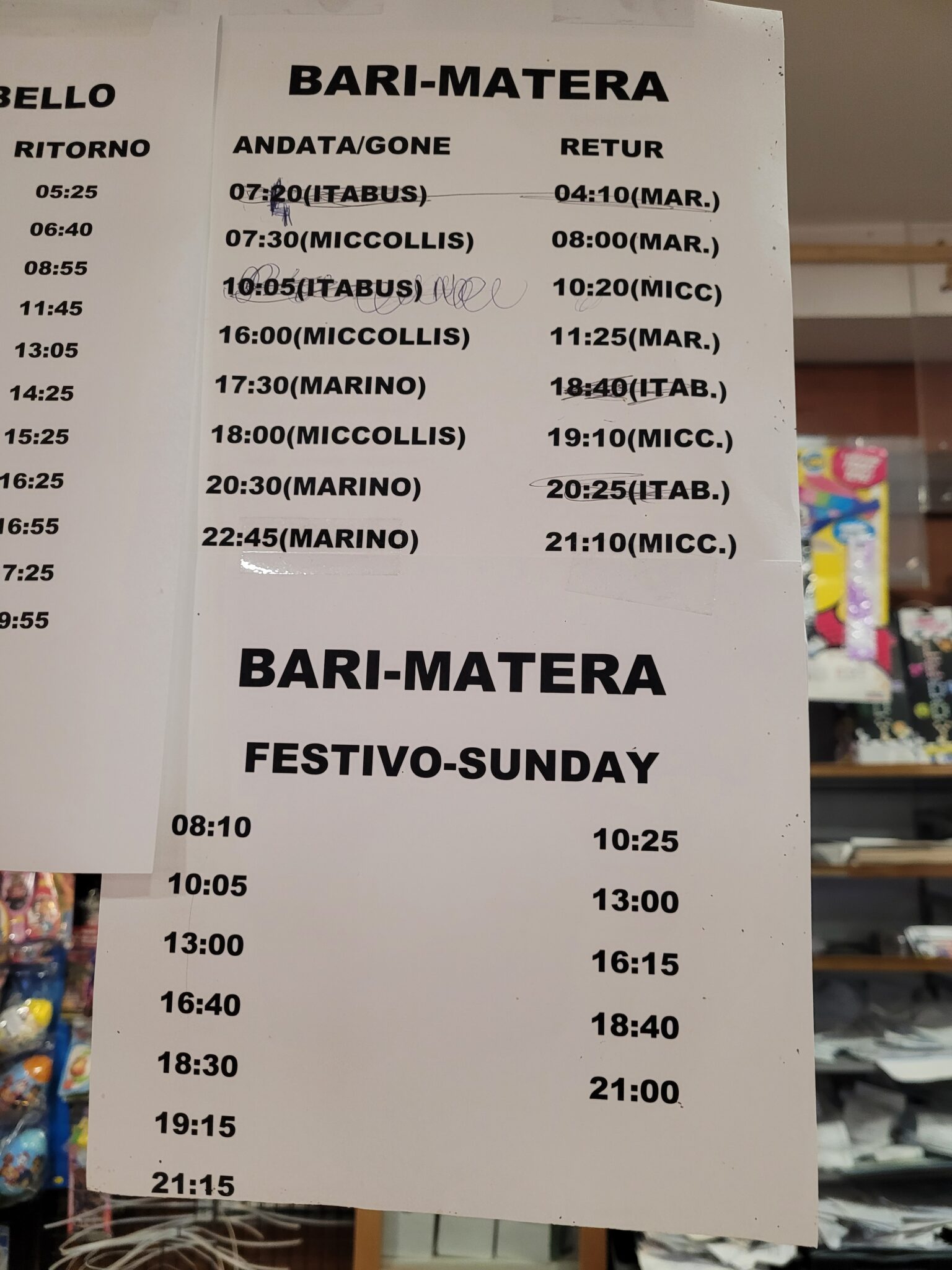 Jak dojechać z Bari do Matery?